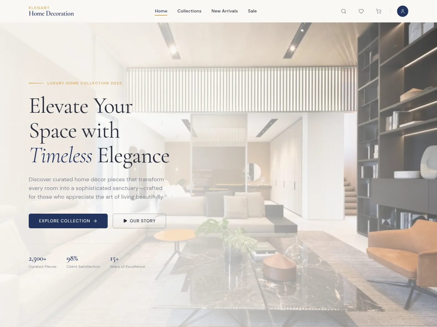 Elegant Home Landing