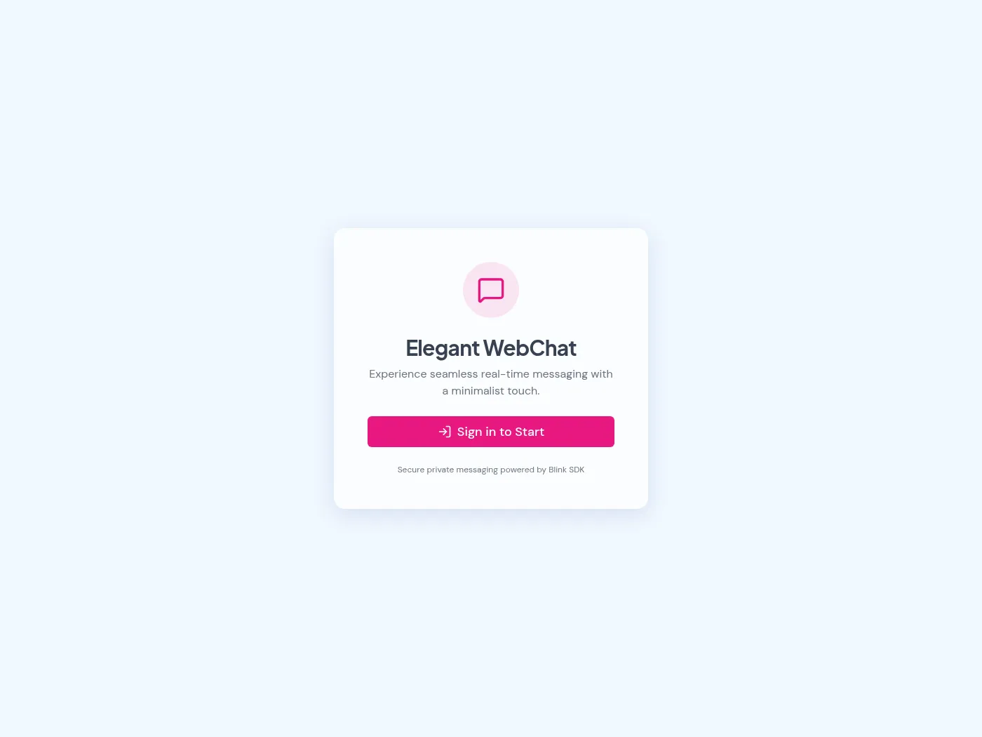 Elegant WebChat UI