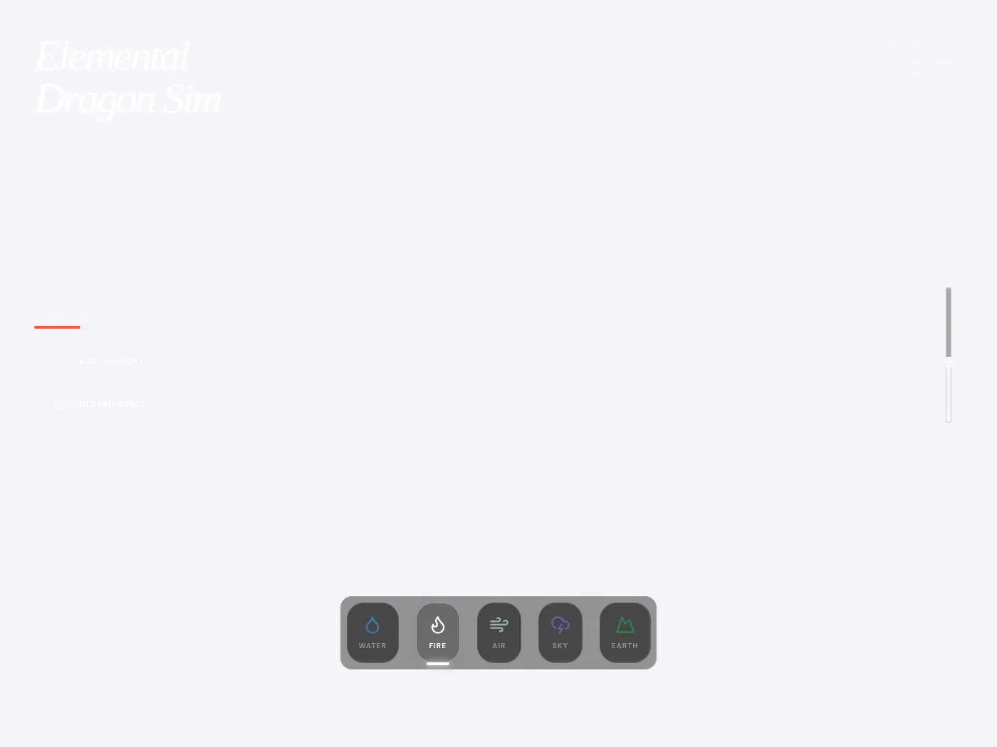 Elemental Dragon Simulator