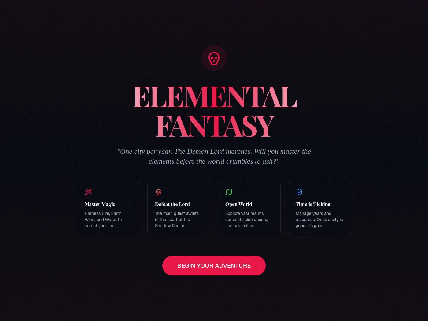 Elemental Fantasy Game
