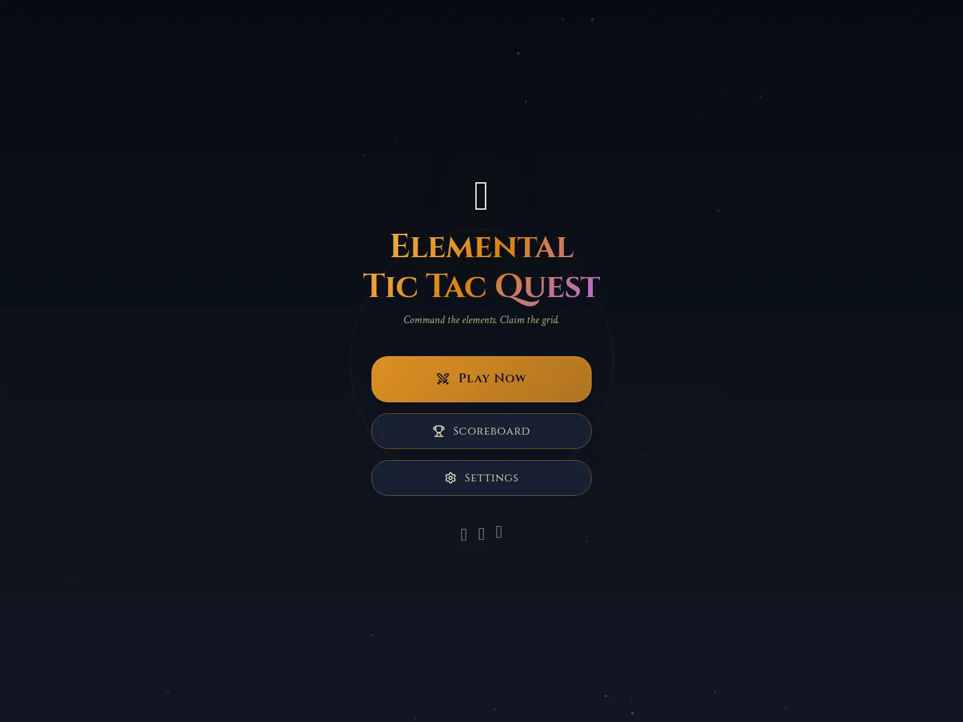 Elemental Tic Tac Quest