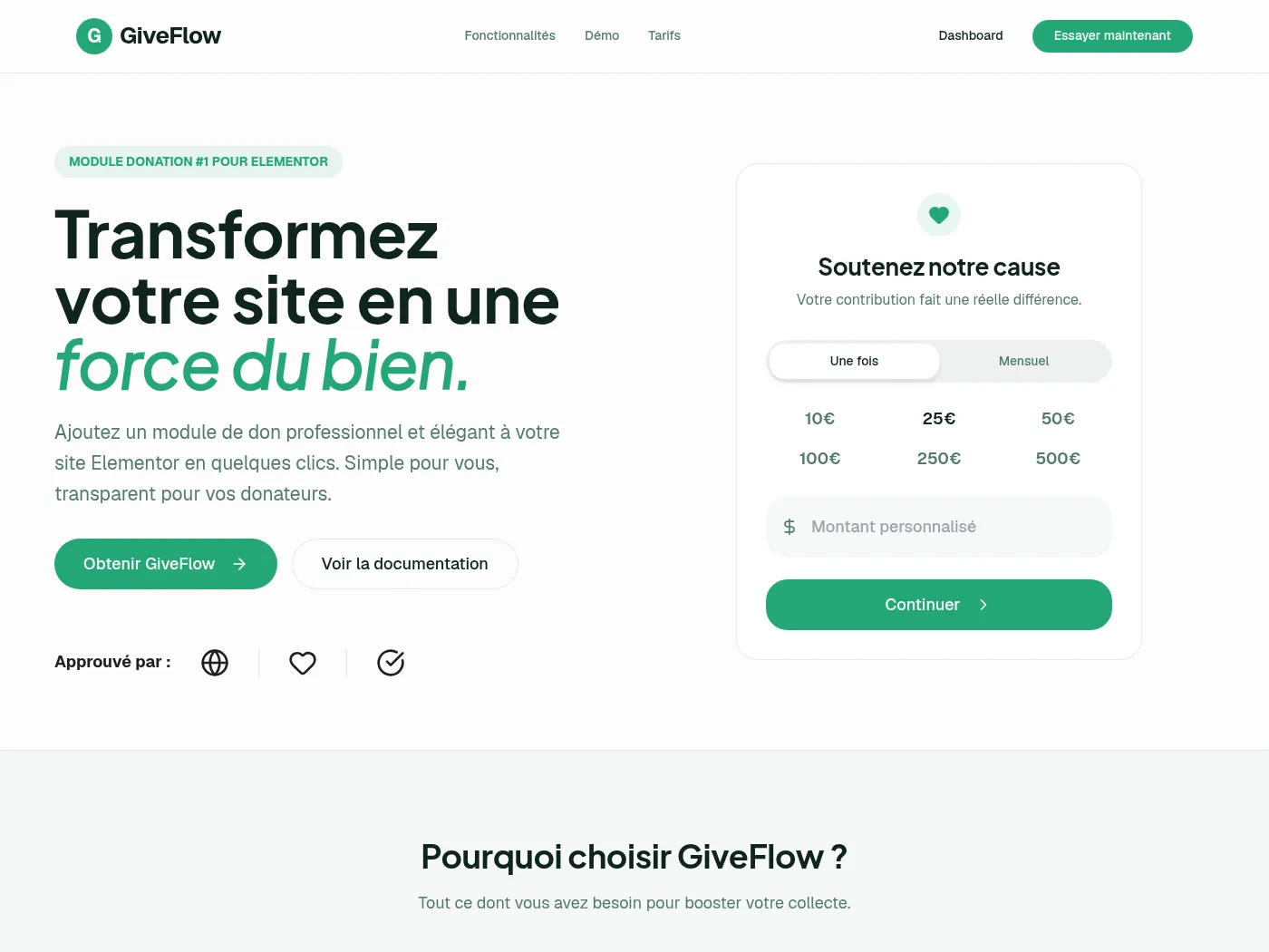 Elementor Donation Module