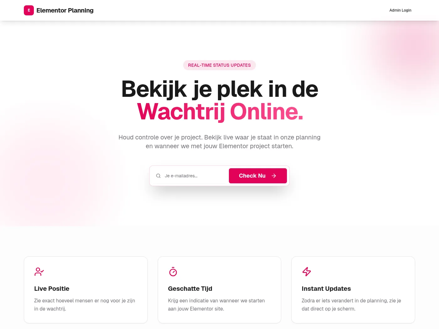 Elementor Planning Portal