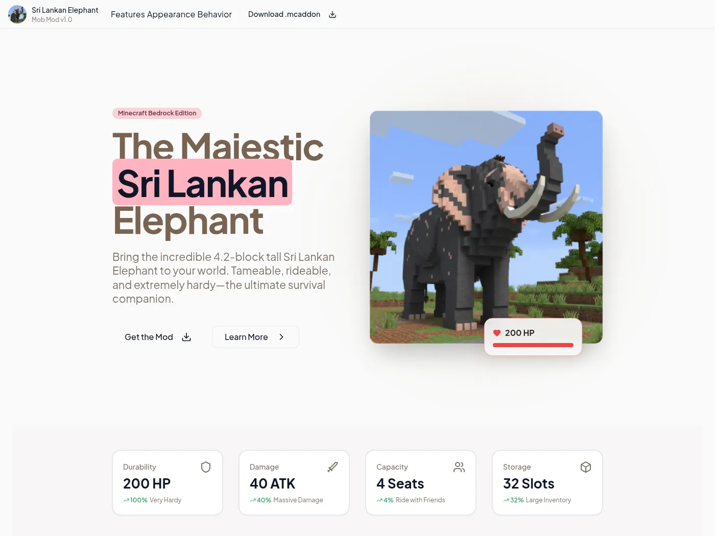 Sri Lankan Elephant Mob Mod