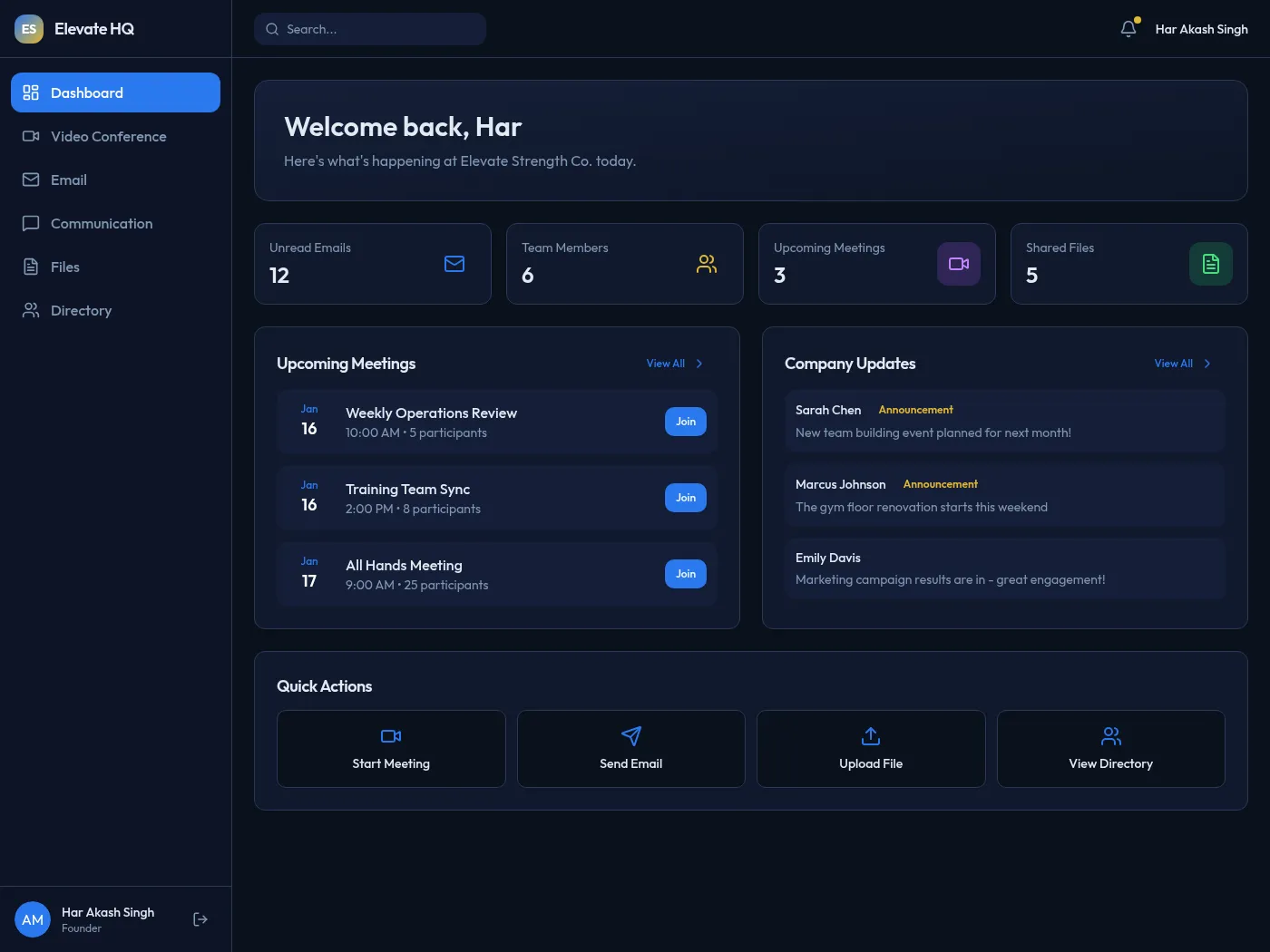 Elevate HQ Platform
