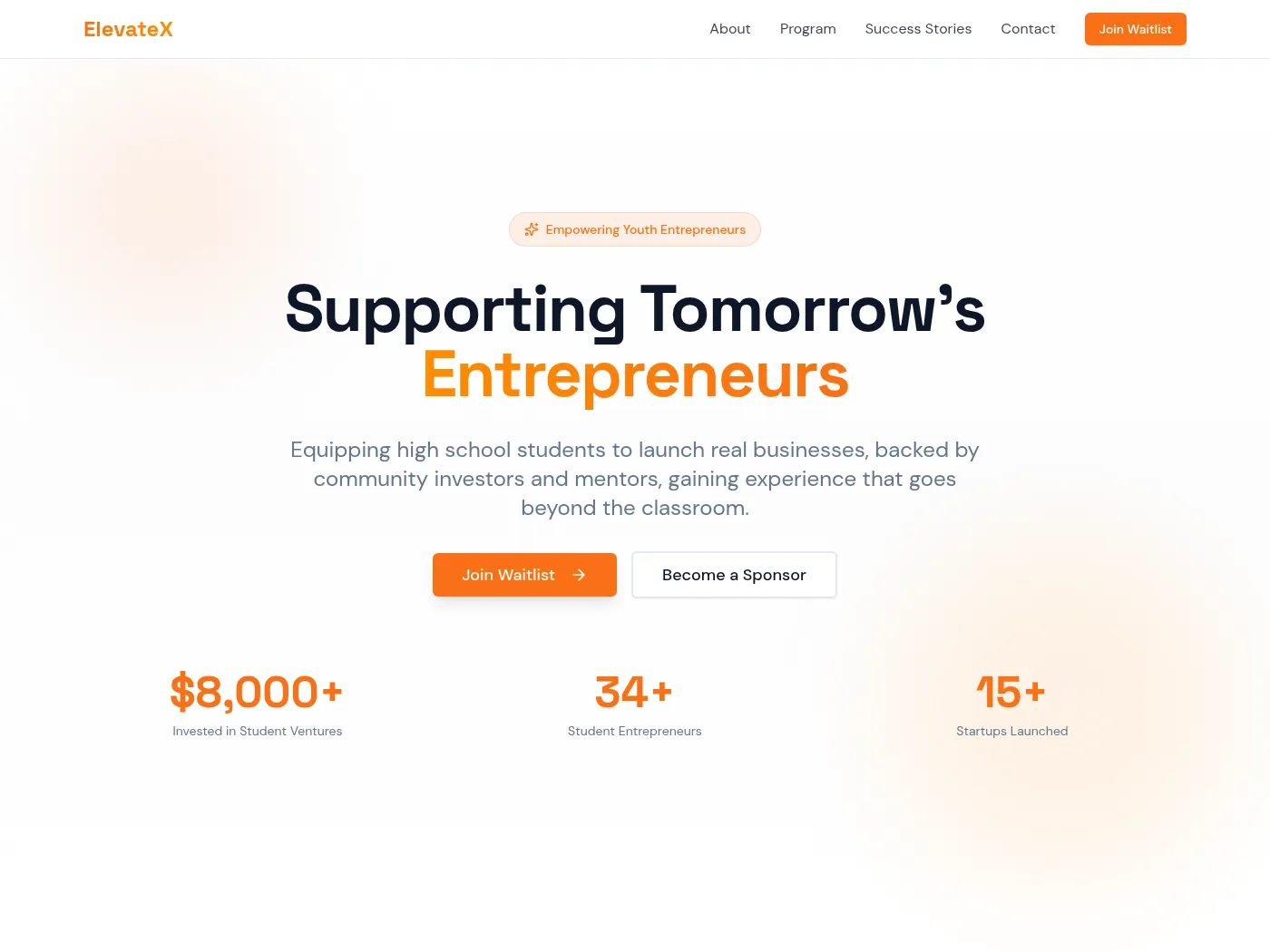 ElevateX Modern Redesign