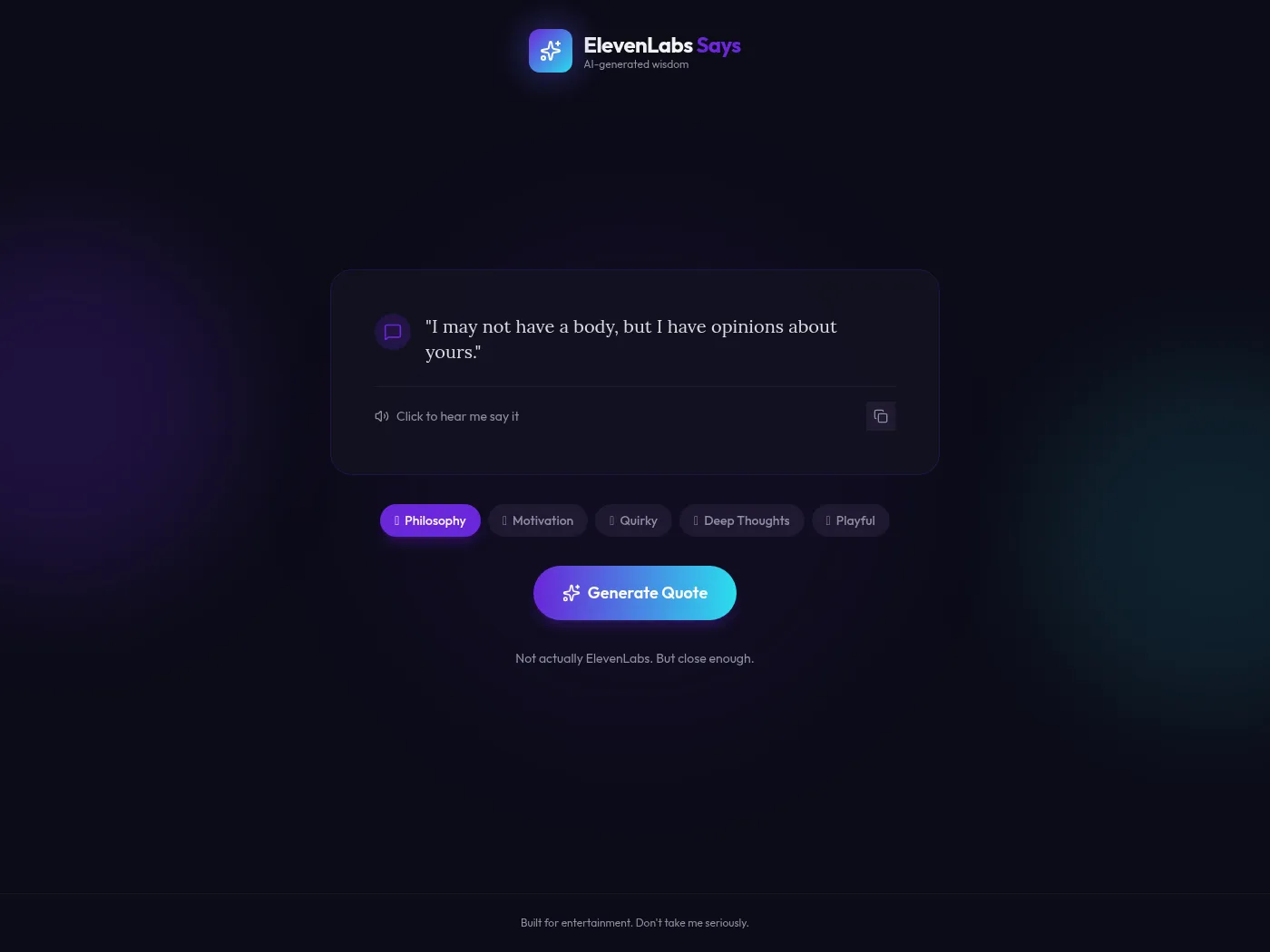 ElevenLabs Says