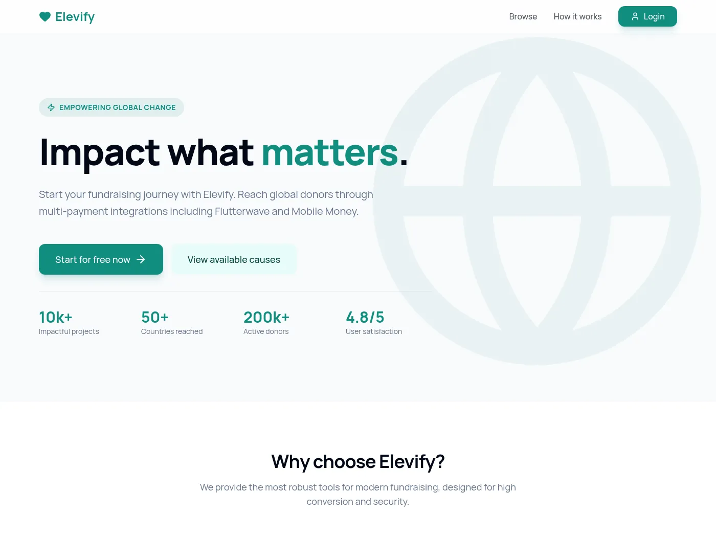 Elevify Clone Website