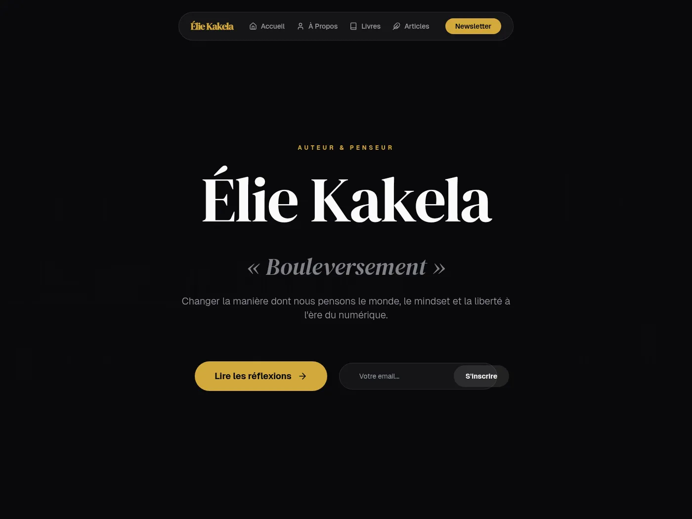 Élie Kakela Author Site