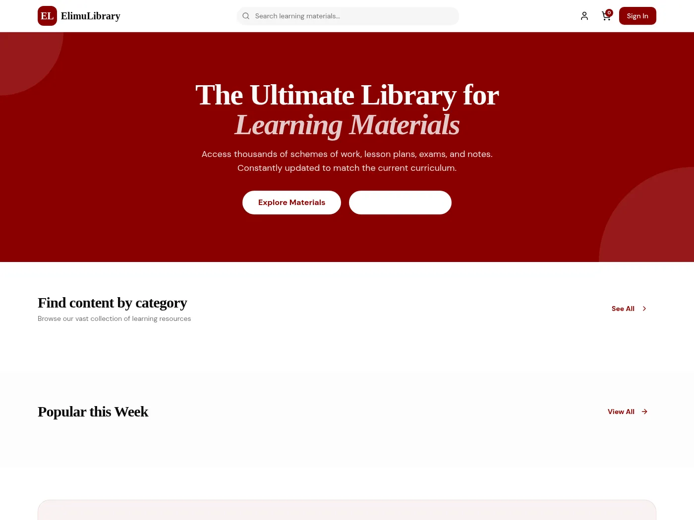 ElimuLibrary Clone