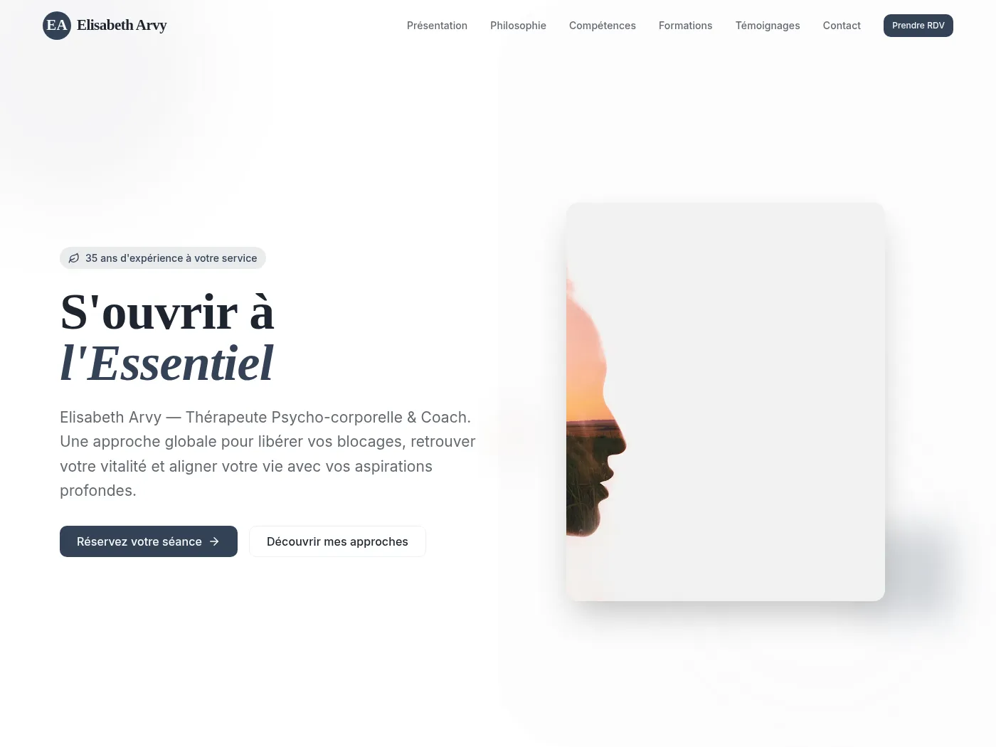 Elisabeth Arvy Modern Site