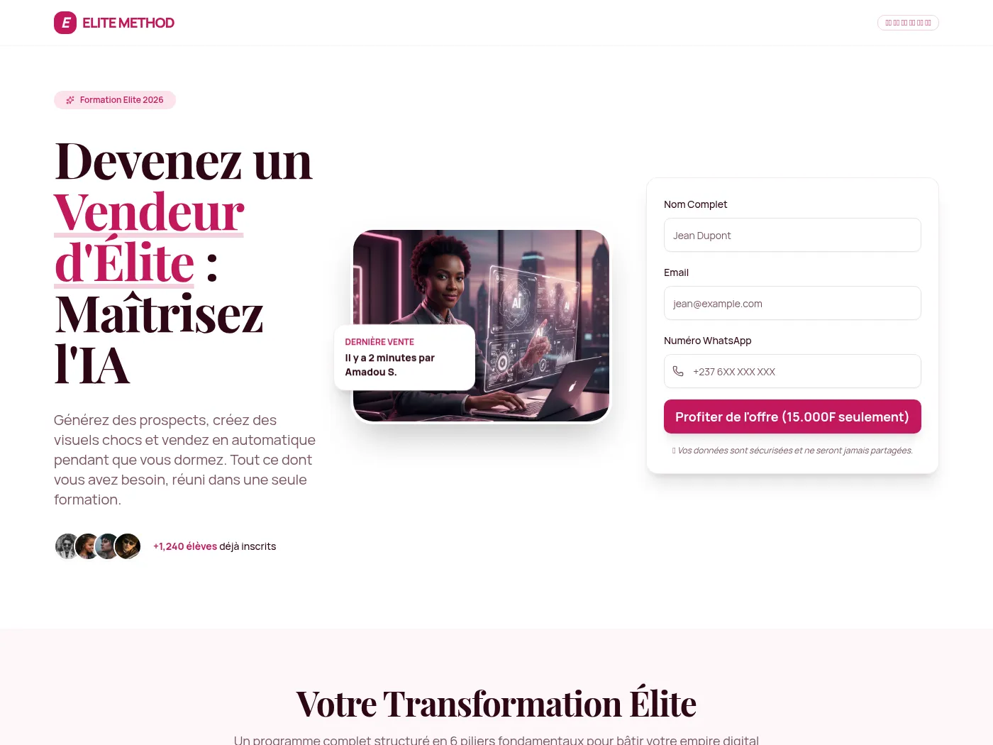 Elite AI Sales Funnel
