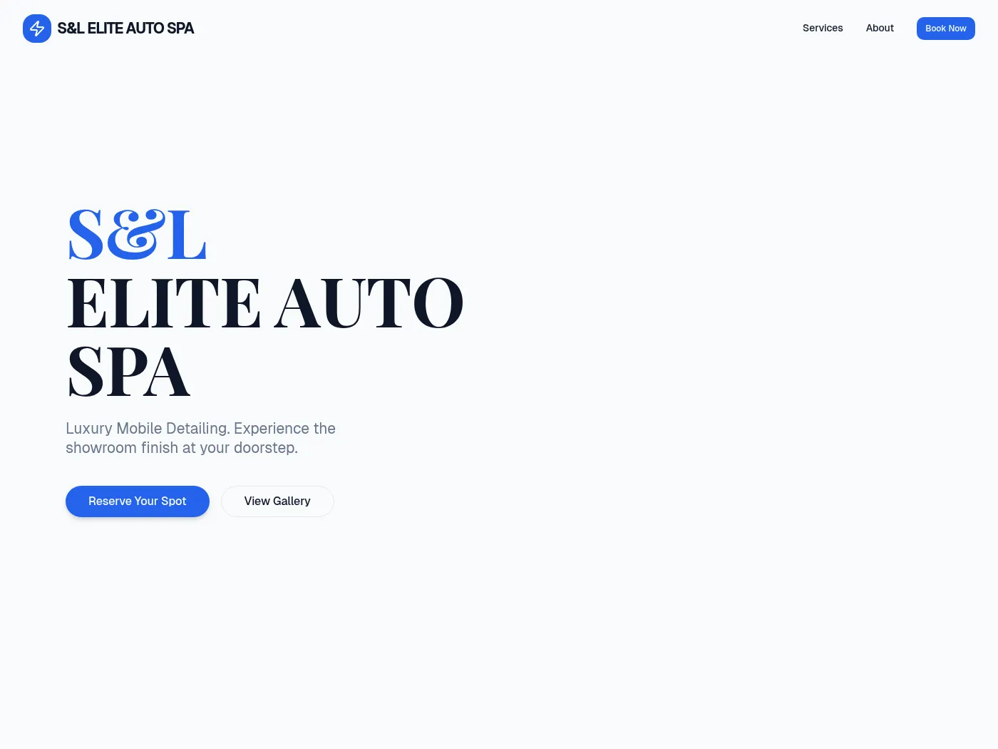 Elite Auto Spa 3D Site