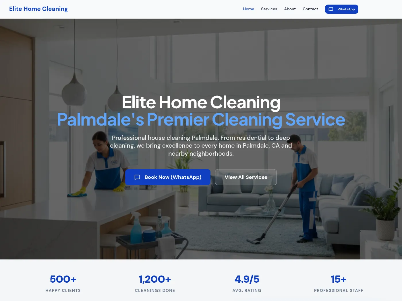 Elite Home Cleaning Site