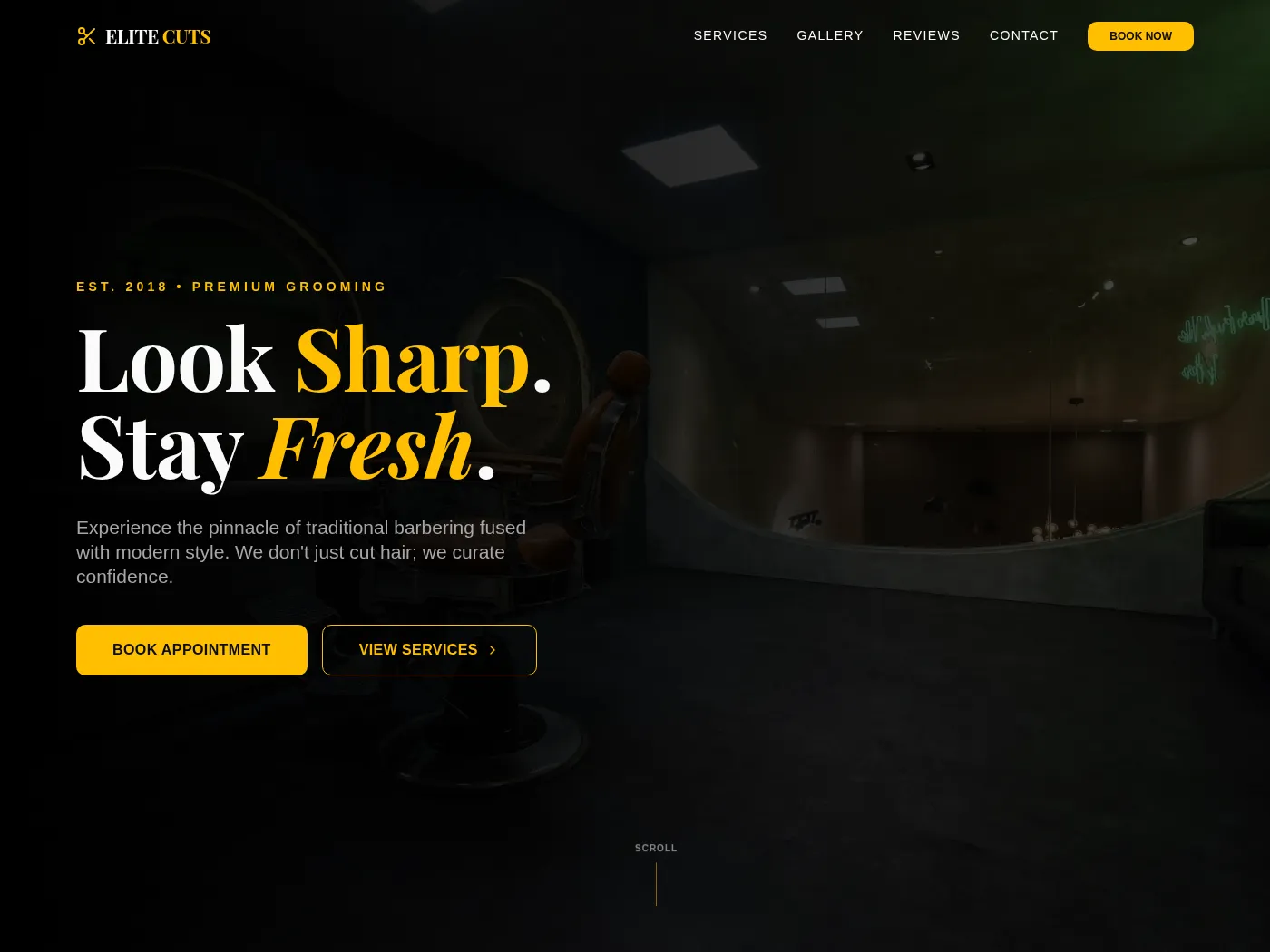 Elite Cuts Web Presence
