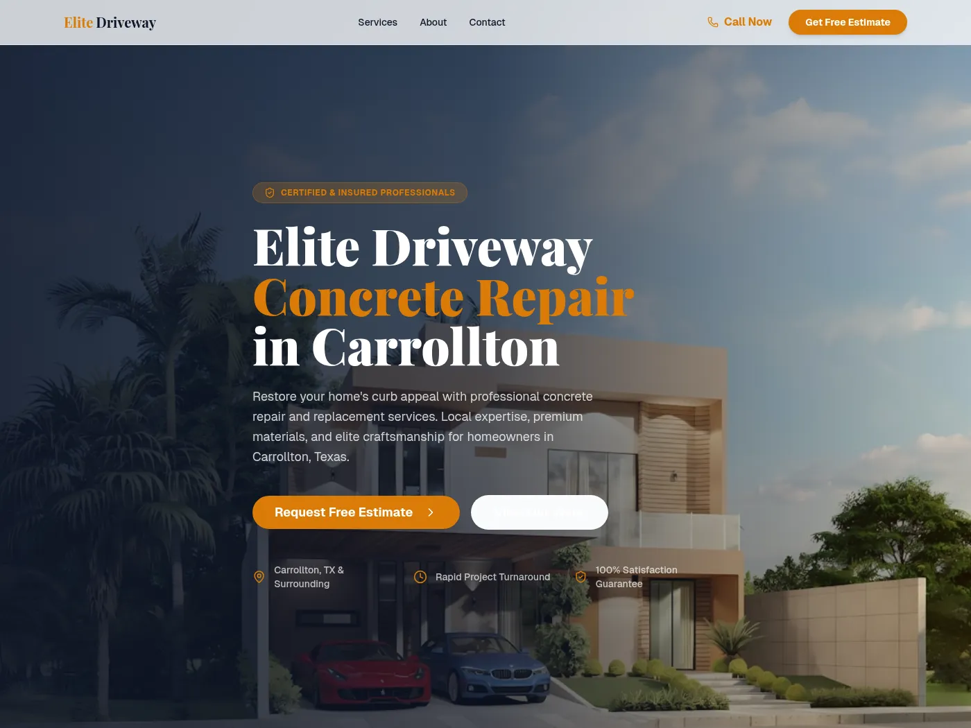 Elite Driveway Landing