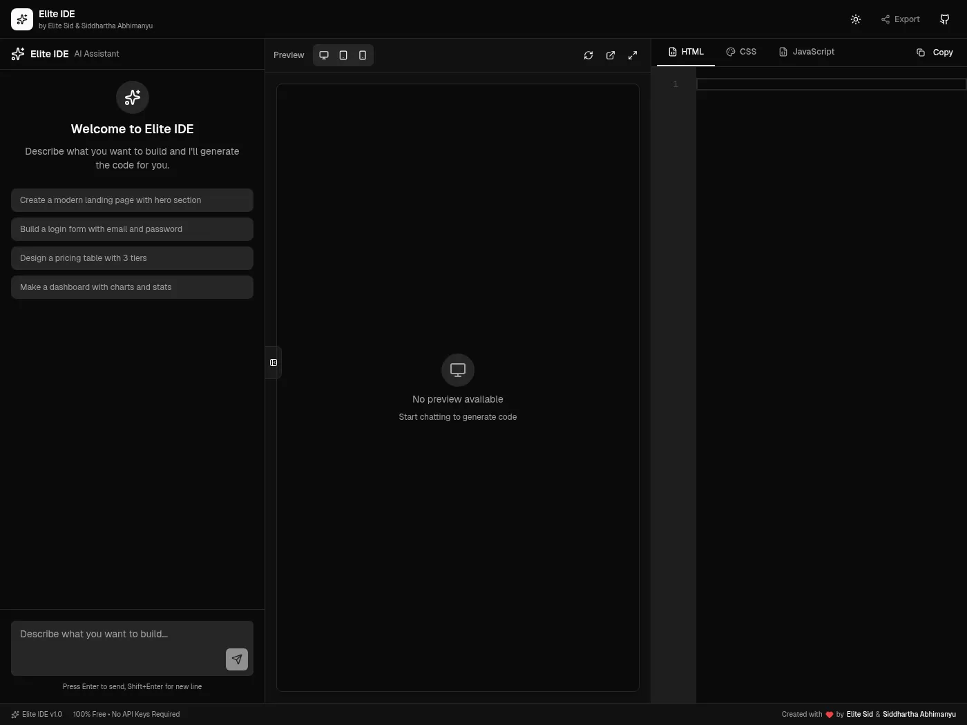 Elite IDE