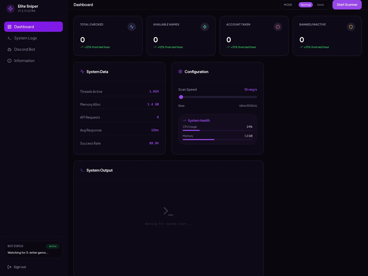 Elite Username Sniper