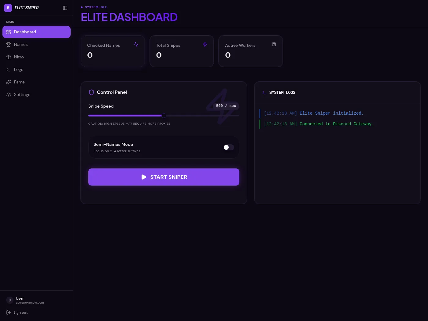 Elite Discord Name Sniper