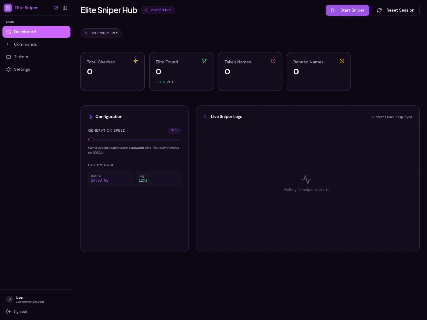 Elite Name Sniper Bot