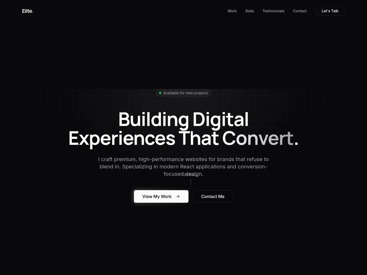 Elite Portfolio Site