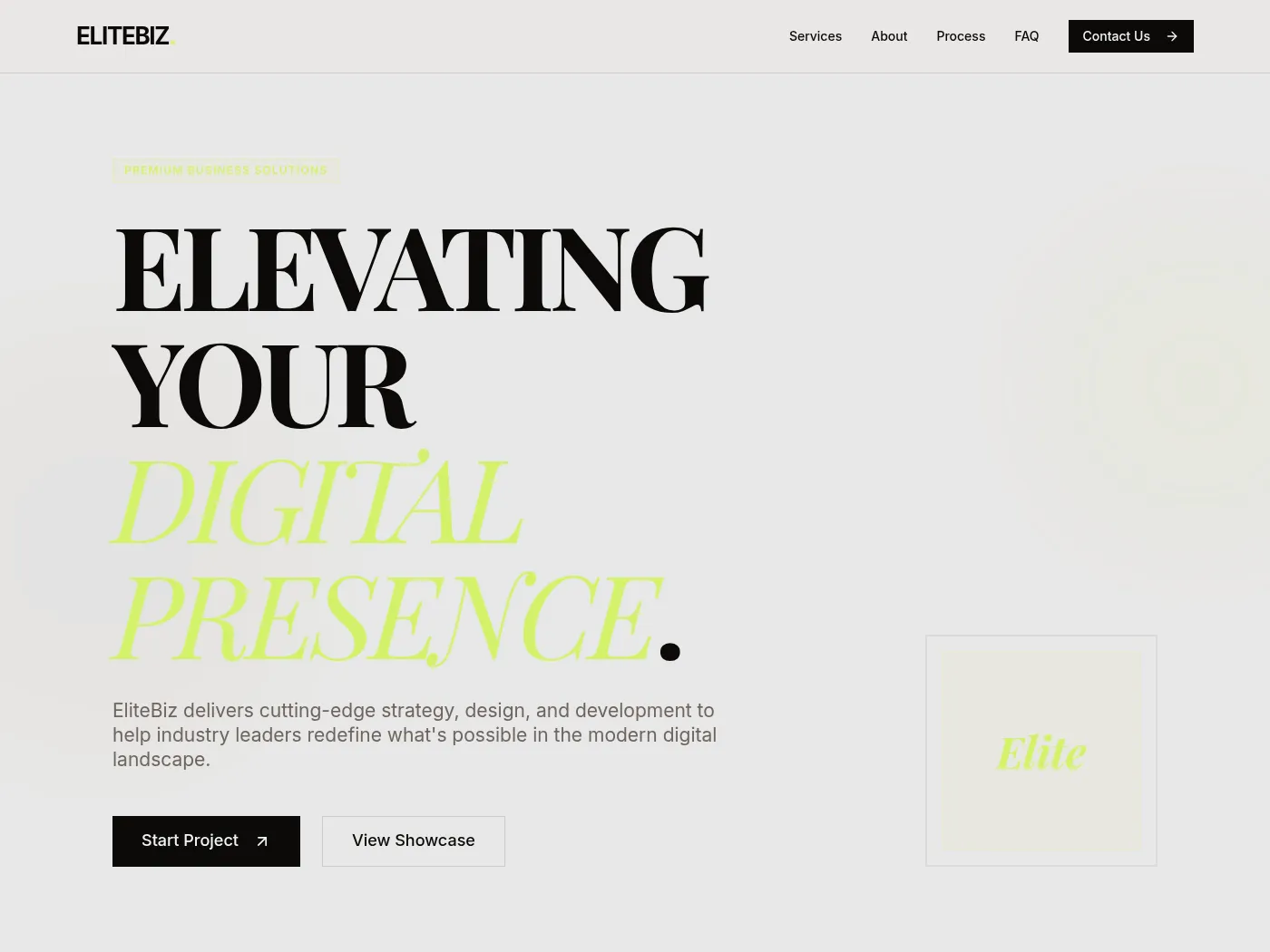EliteBiz Website