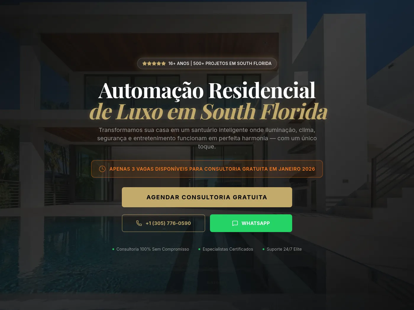 Elitech Luxe Landing Page
