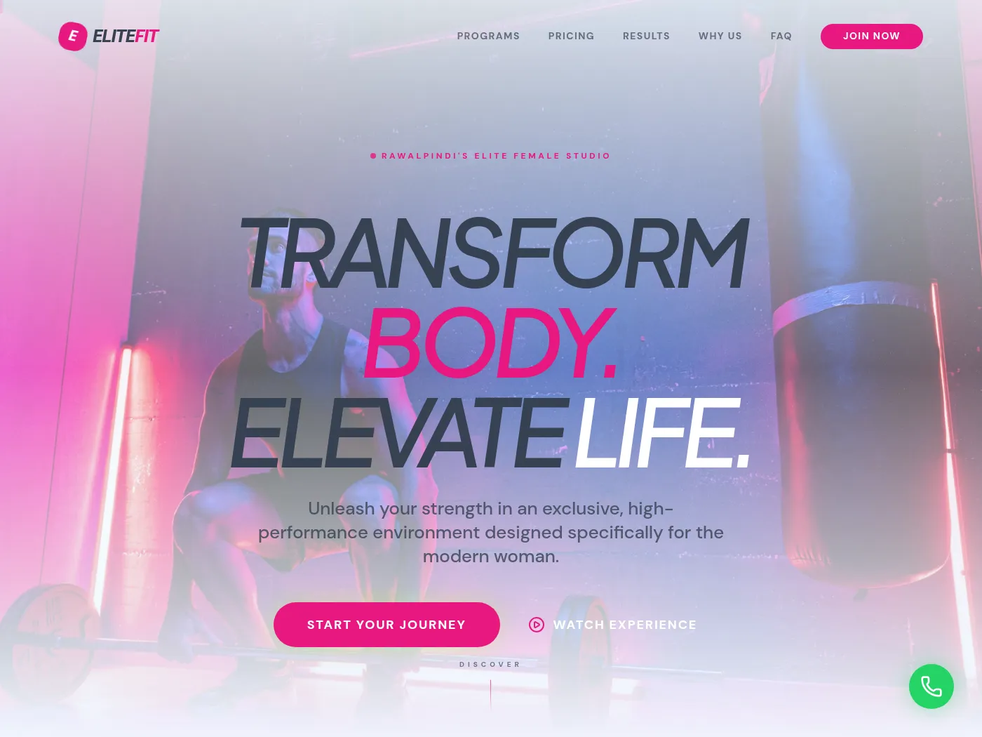 EliteFit Club Website