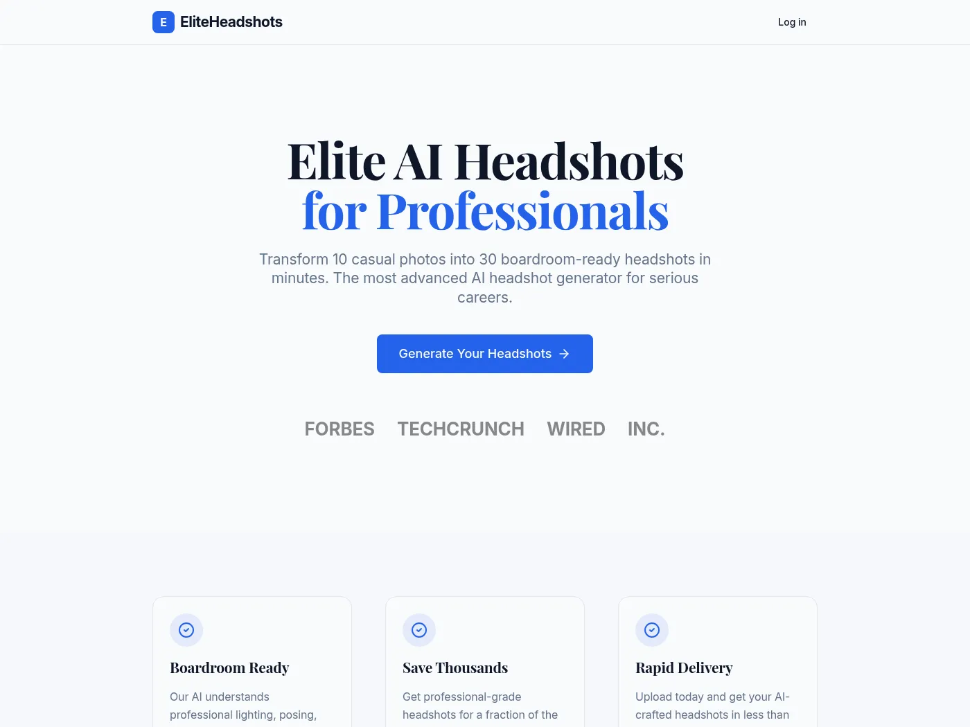 EliteProfile AI Headshots