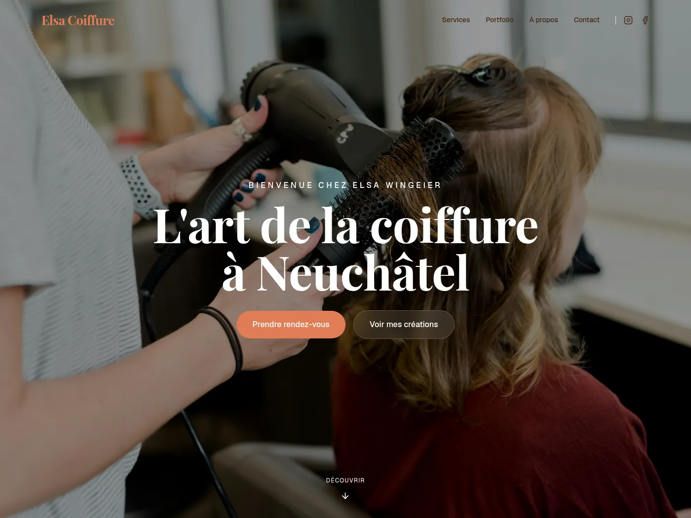 Elsa Coiffure Website