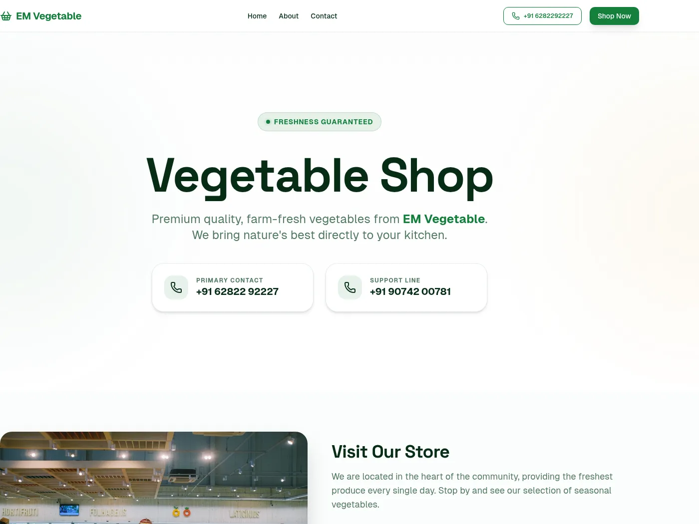 EM Vegetable Shop