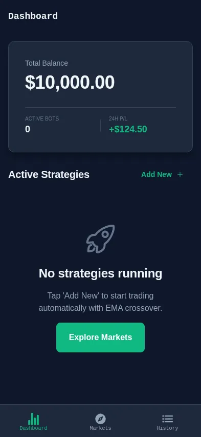 EMA Crossover Trader