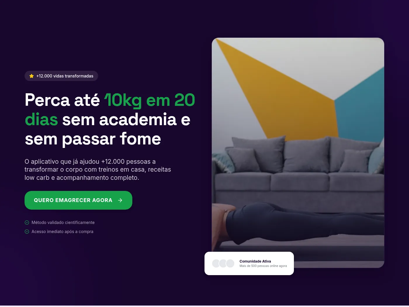 Emagreça Já Landing Page