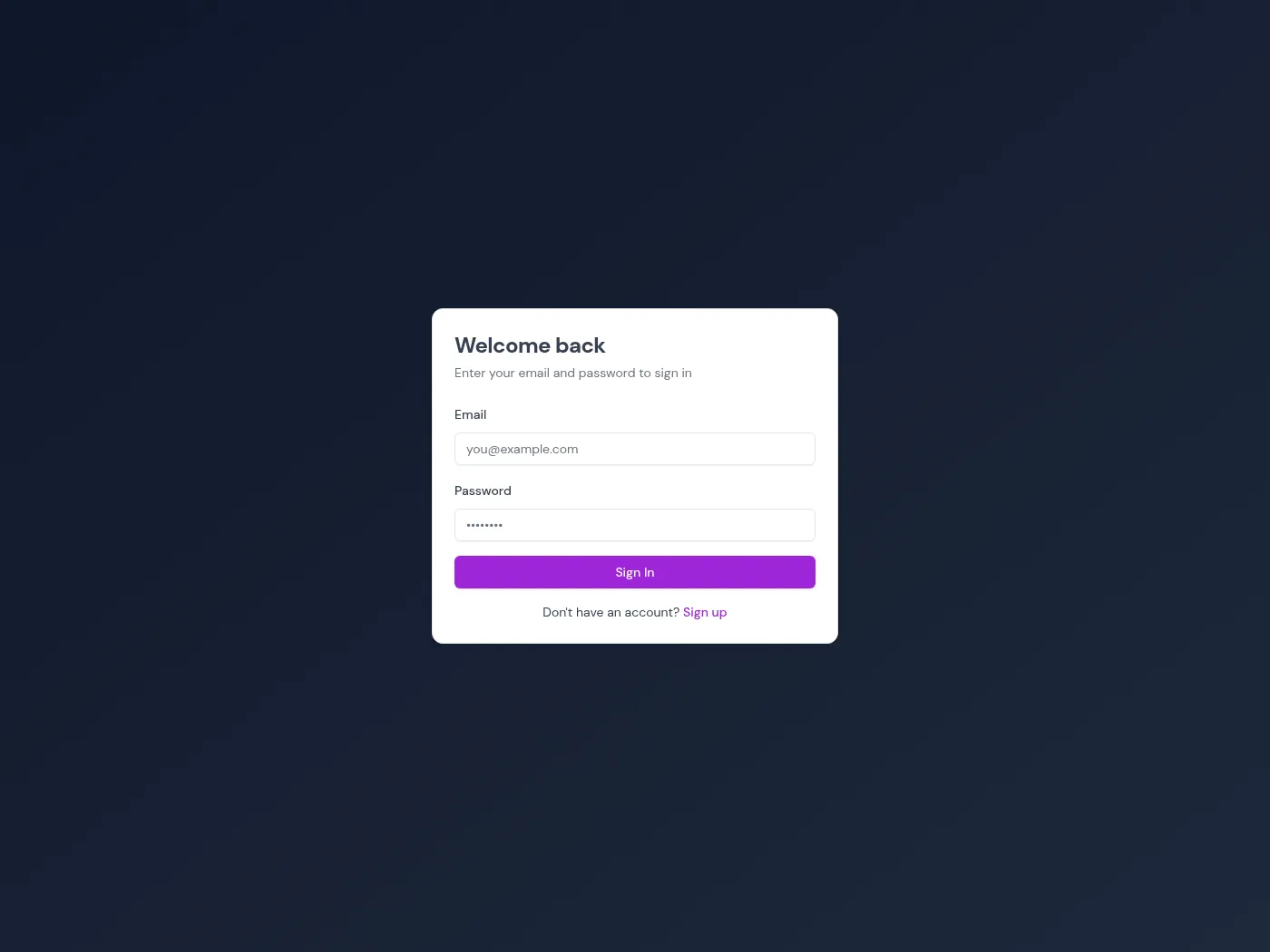 Simple Email Auth