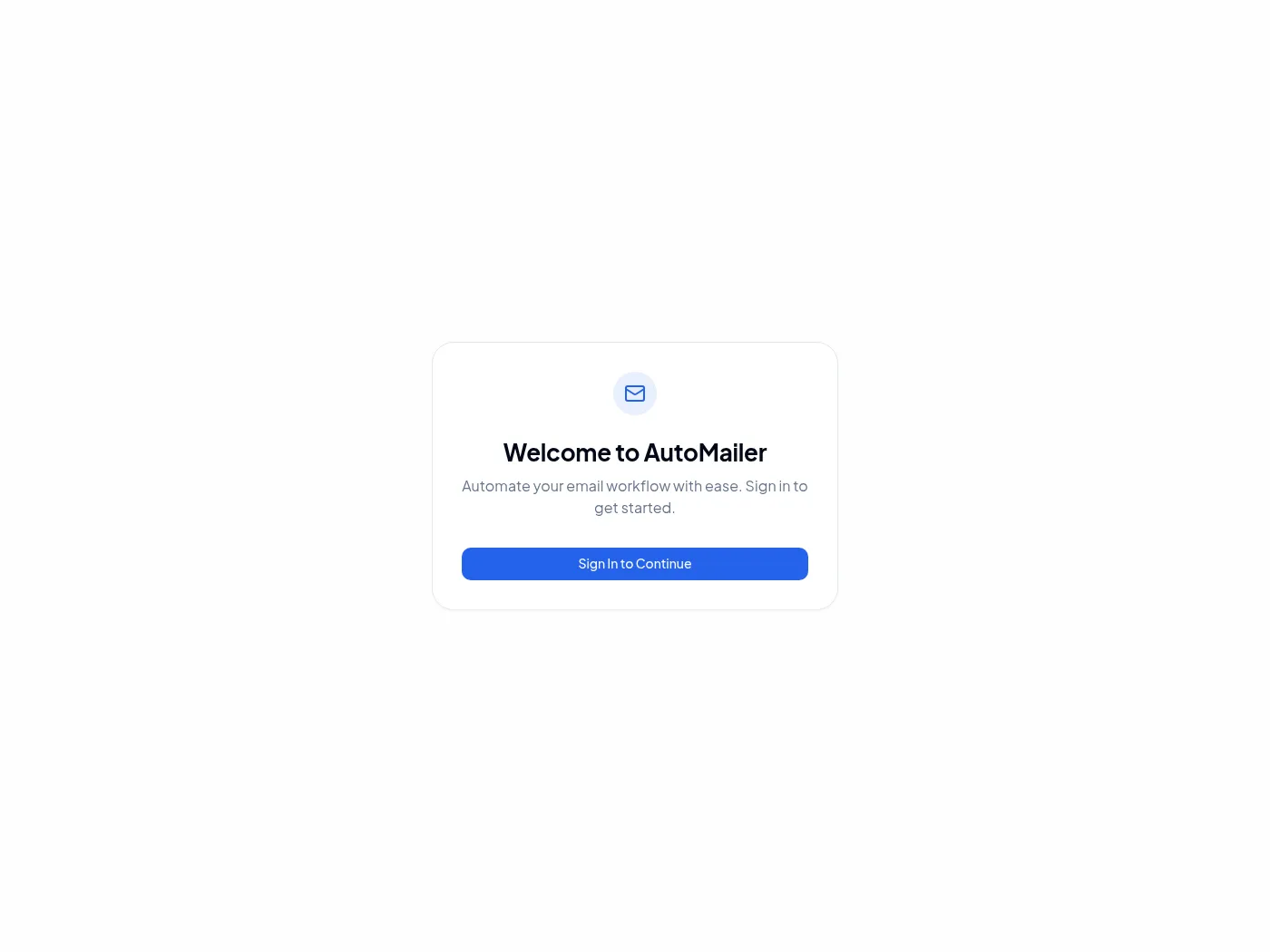 AutoMailer Web App