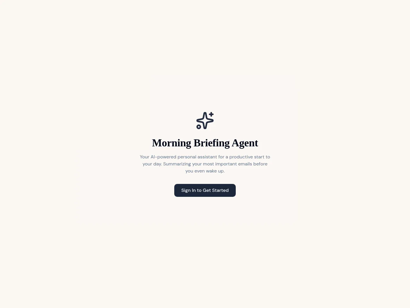 Morning Email Briefing Agent