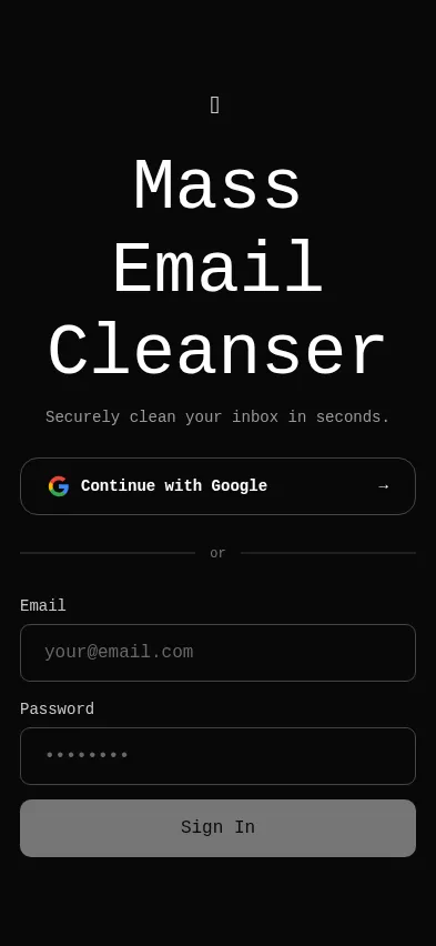 Mass Email Cleanser