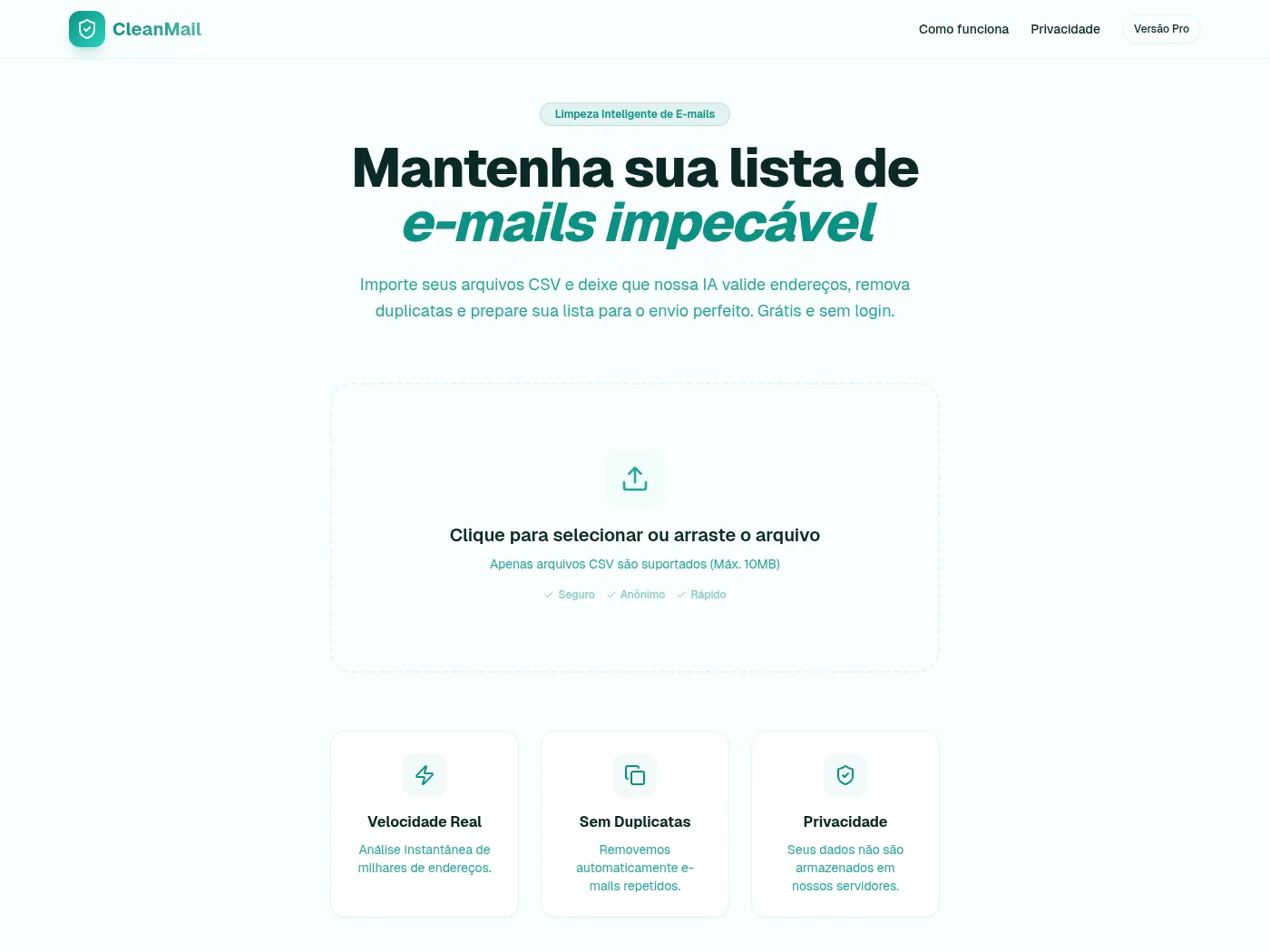CleanMail CSV Analyzer