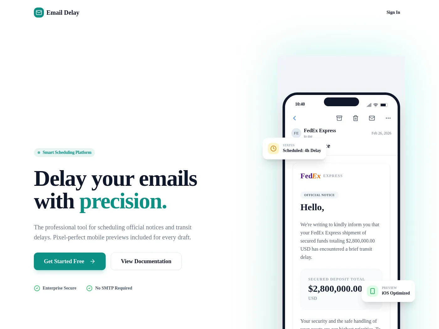 Email Delay Clone