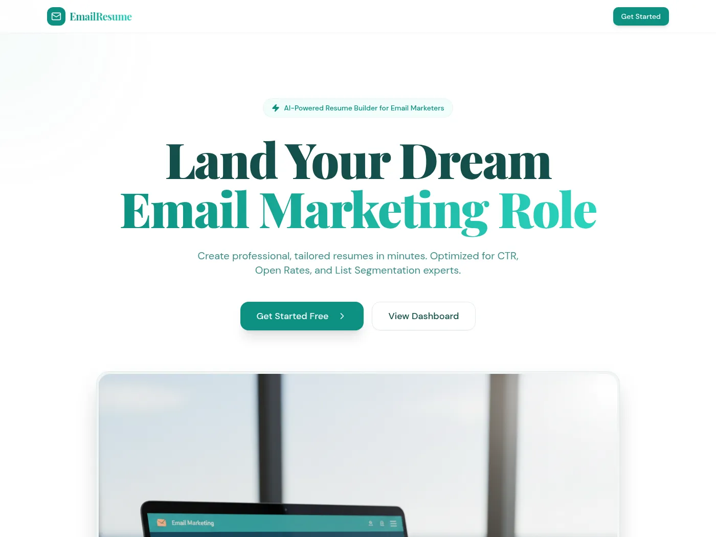 Email Marketer Resume Builder