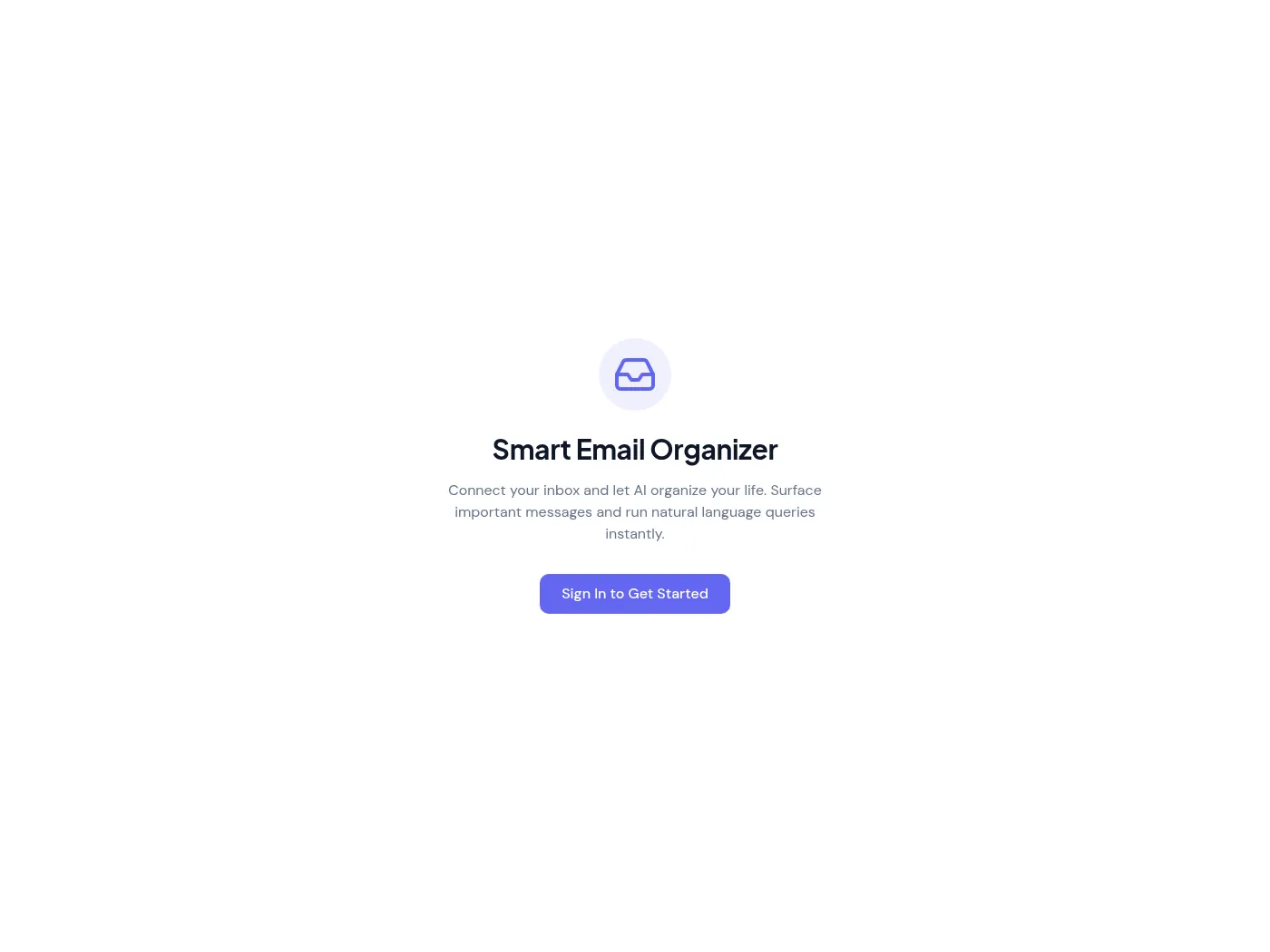 Smart Email Organizer