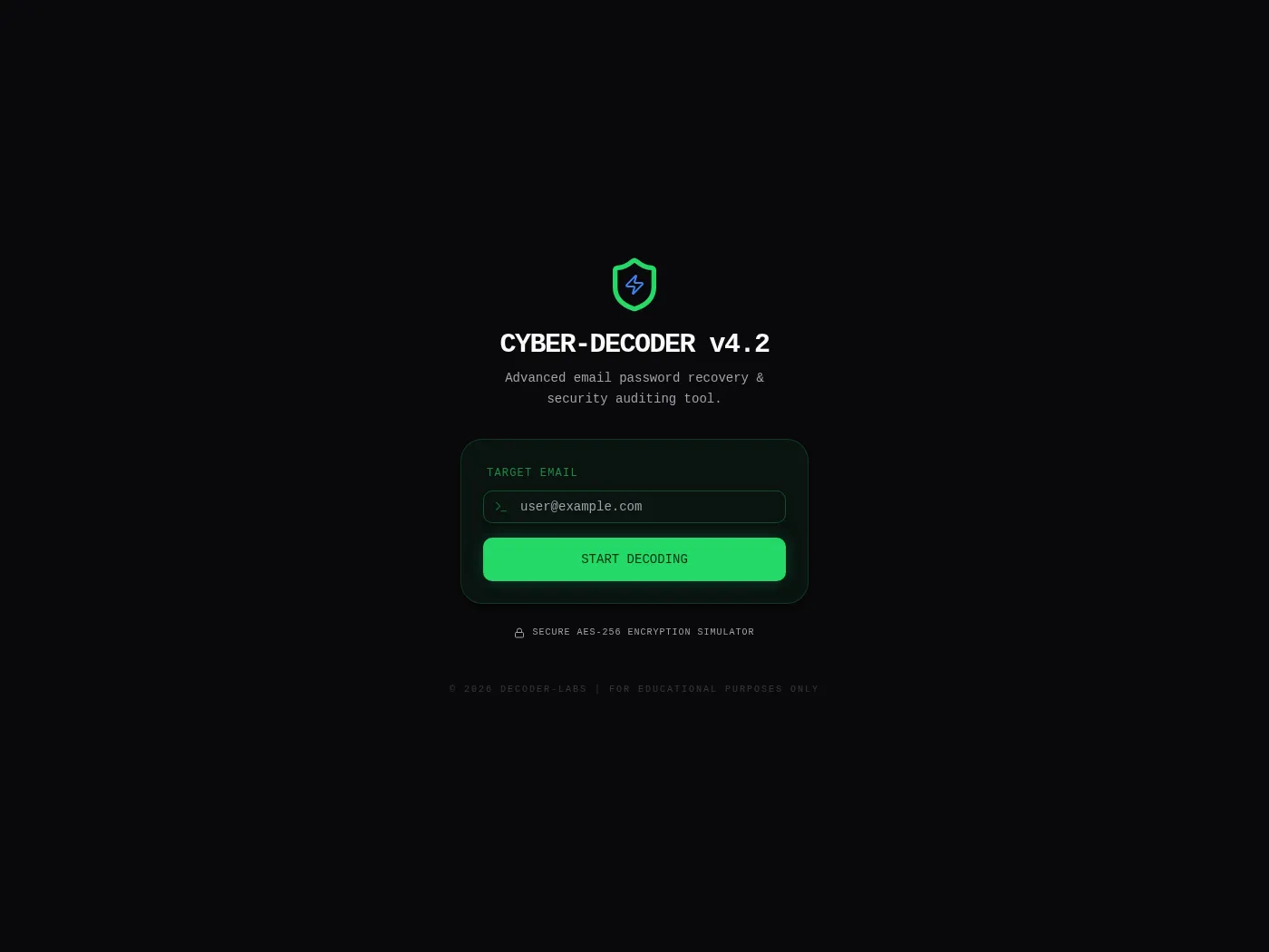 Instant Email Password Decoder