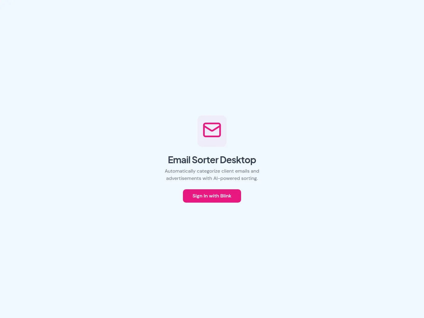 Email Sorter Desktop