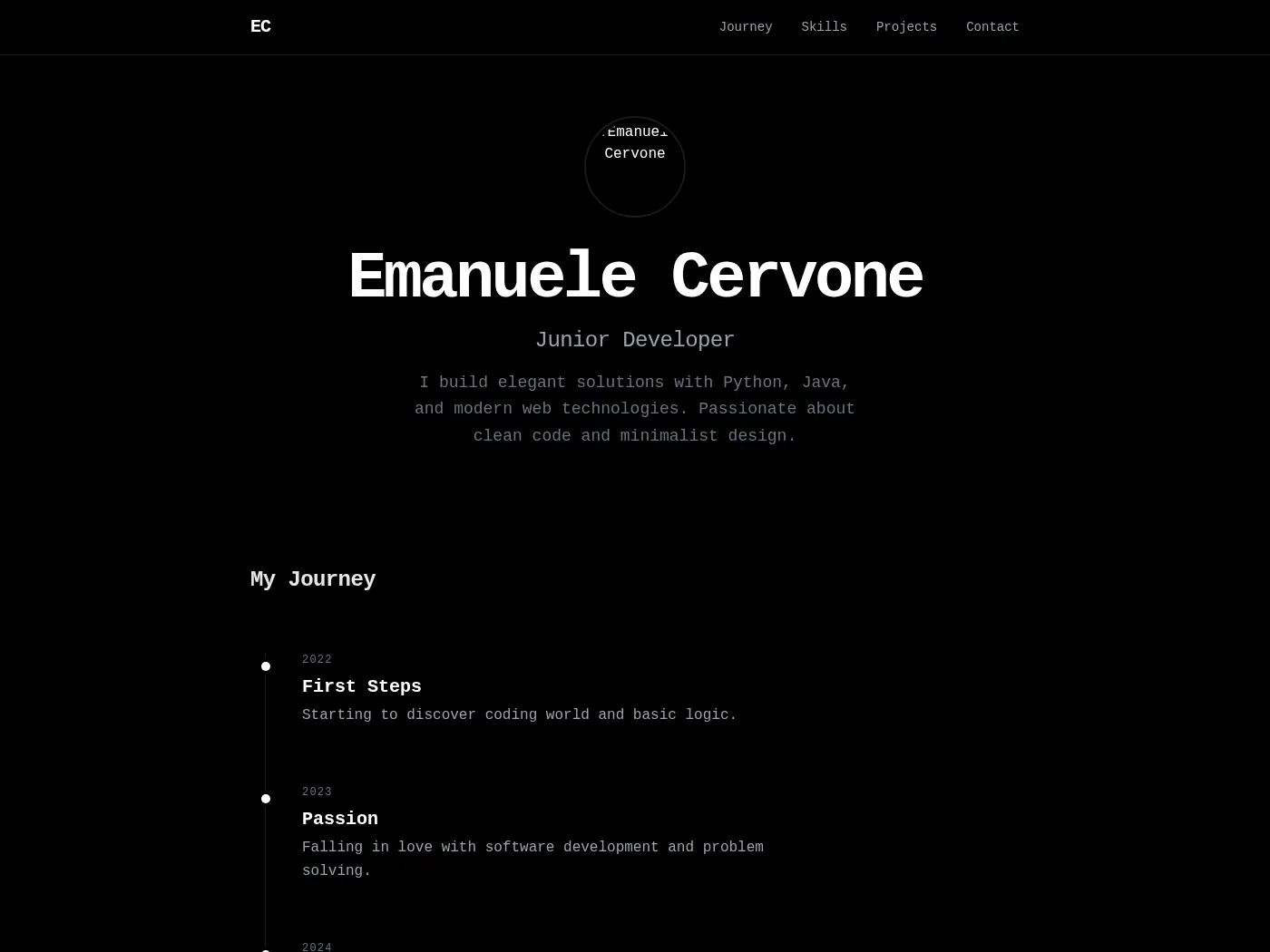 EmanueleDev Portfolio