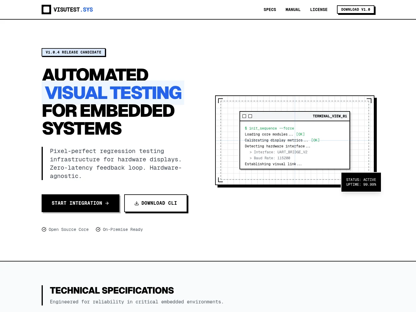 Retro Embedded Visual Tool