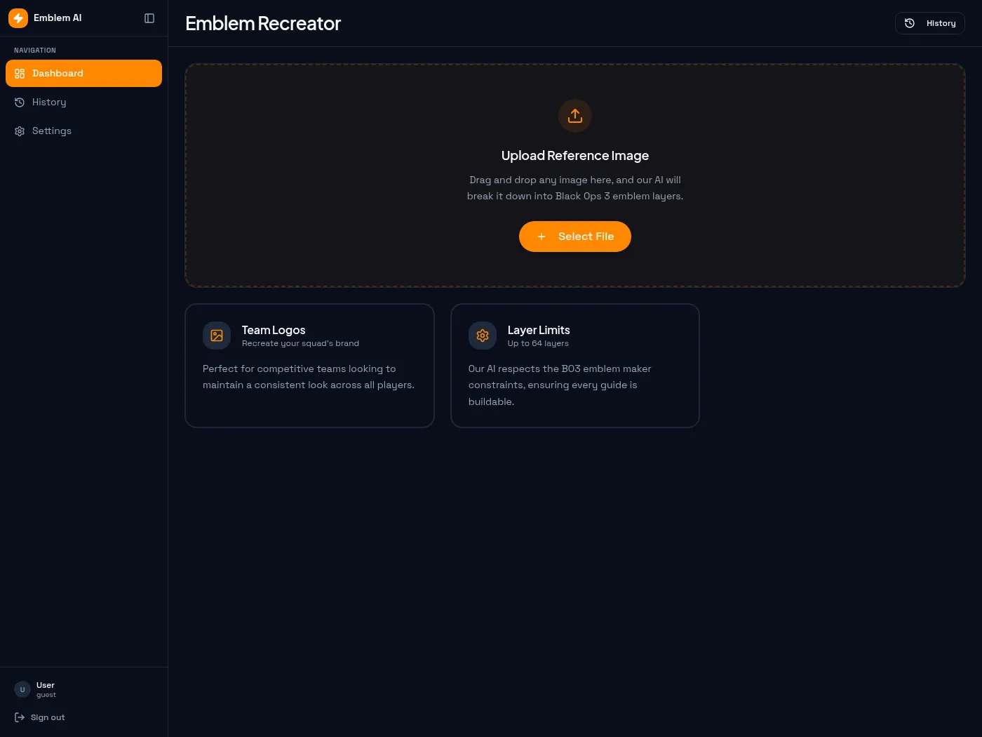Emblem Recreator AI