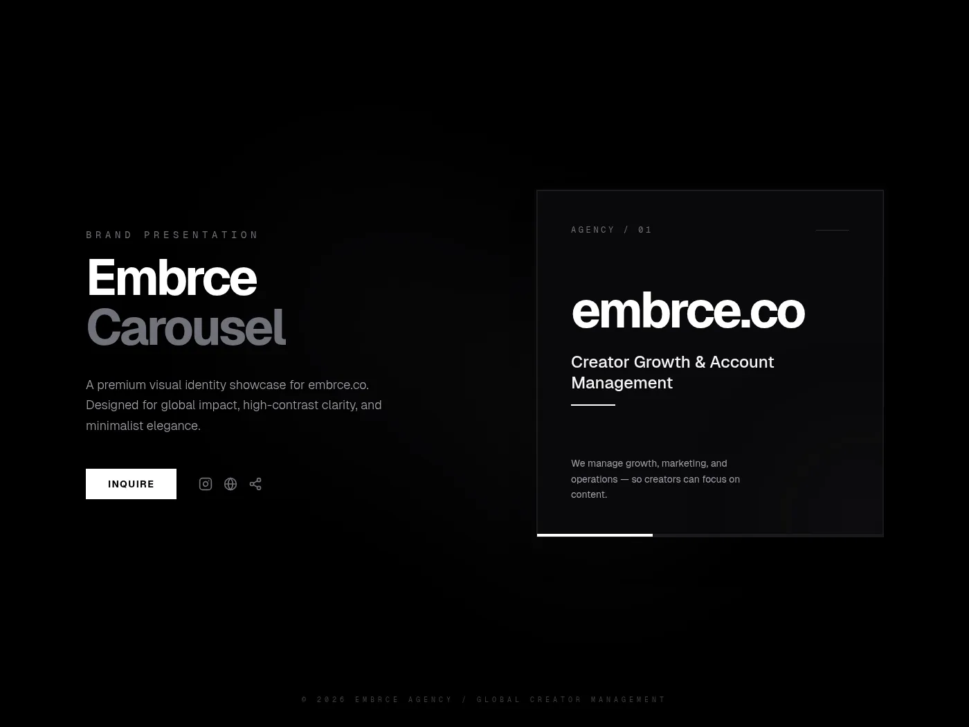 Embrce Carousel Showcase