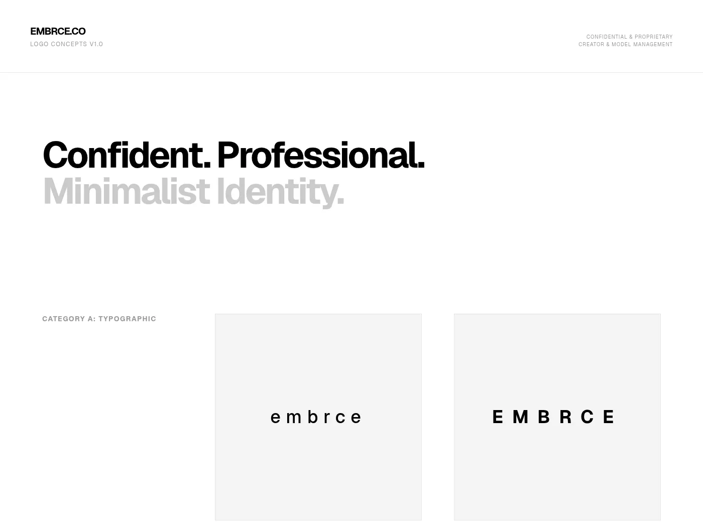 Embrce Logo Concepts