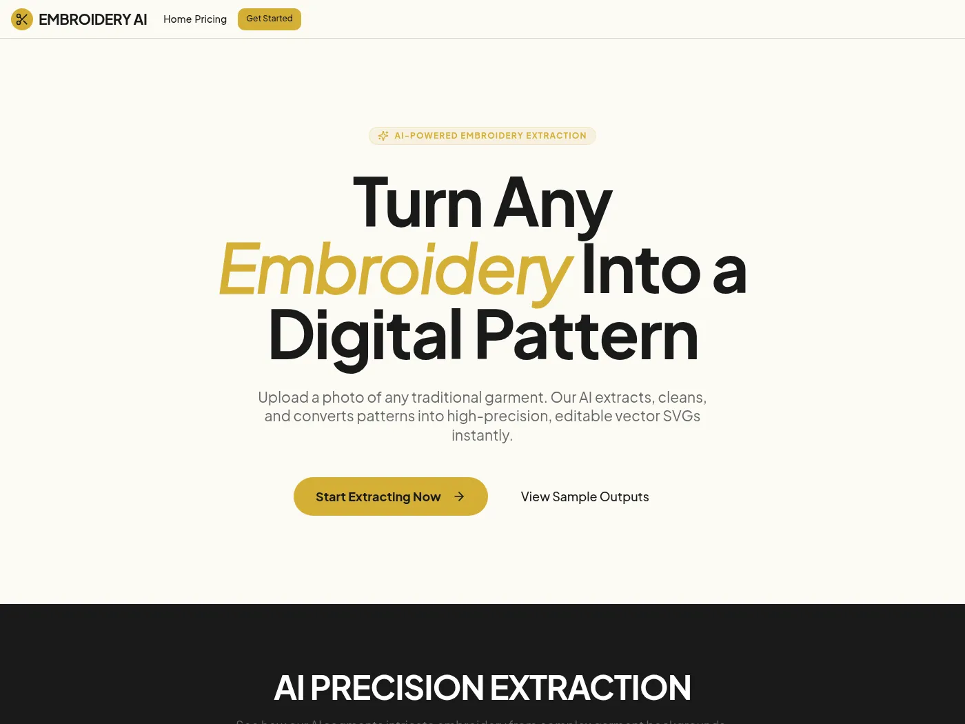 Embroidery AI Extractor