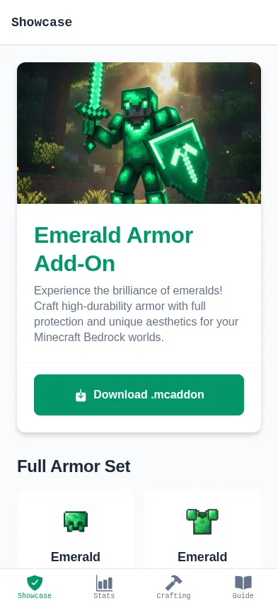 Emerald Armor Add-On